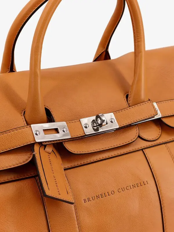Brunello Cucinelli Leather Travel Bag