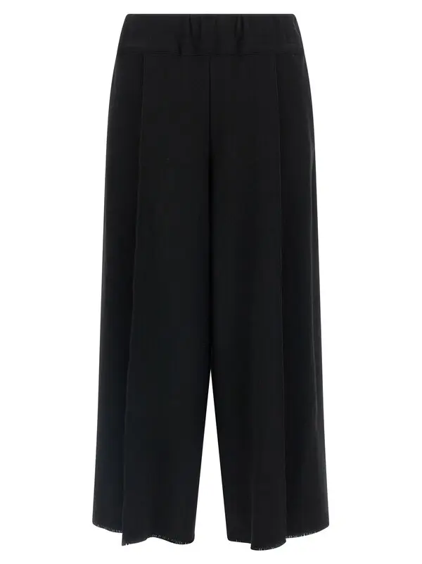 Issey Miyake Cotton Blend Campagne Pants - Black