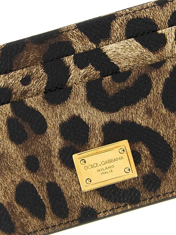 Dolce & Gabbana Animal Print Card Holder - Multicolor