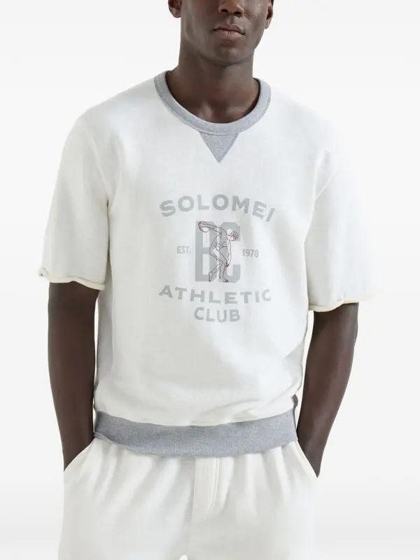 Brunello Cucinelli Cotton Logo Sweatshirt