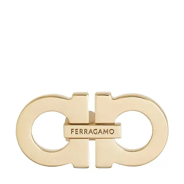 FERRAGAMO Double Gancini Earrings - Gold