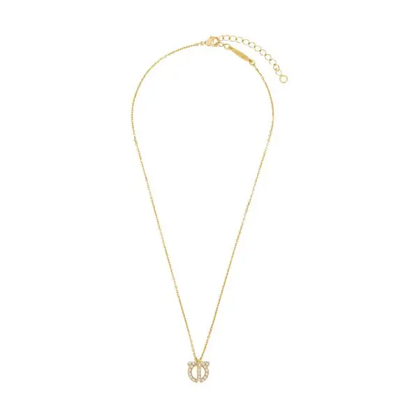 FERRAGAMO Mini Gancini Crystals Necklace - Gold