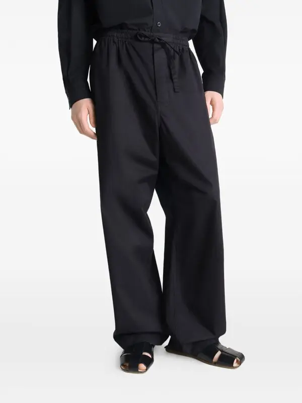 LEMAIRE Cotton Twill Elasticated Waistband Drawstring Trousers