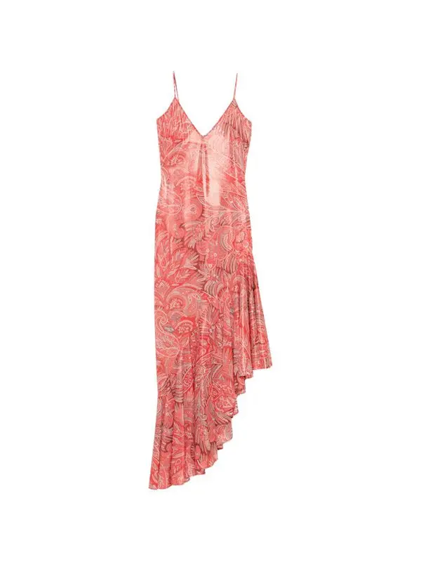 Etro Printed Asymmetrical Dress - Multicolor