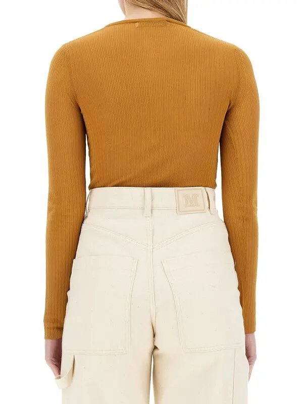 Max Mara Ribbed Long Sleeve Top