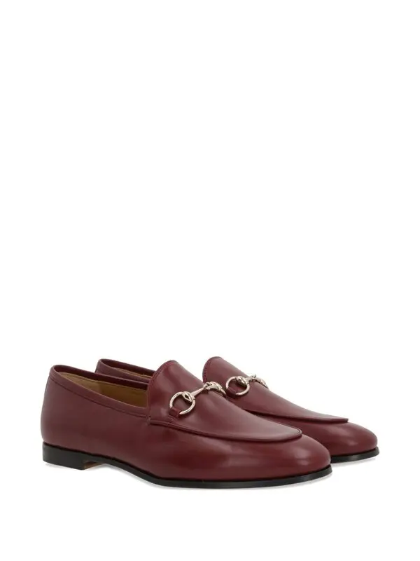 Gucci Jordaan Leather Loafers With Horsebit Detail - Multicolor