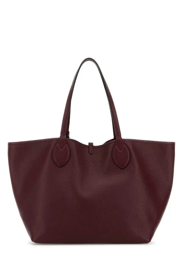 Gucci Leather Reversible Shopping Bag - Red