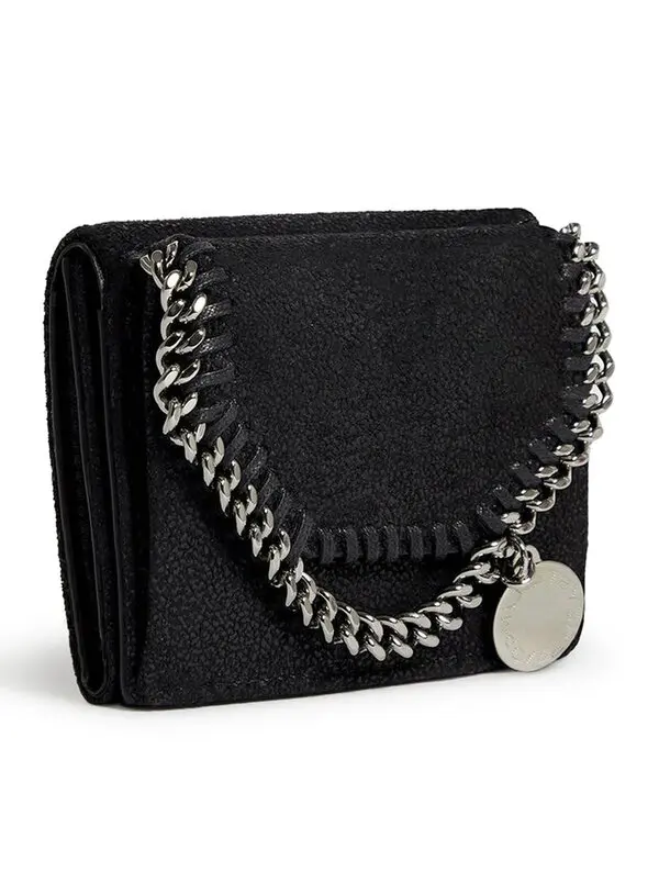 Stella McCartney Falabella Tri-fold Wallet With Chain Detail