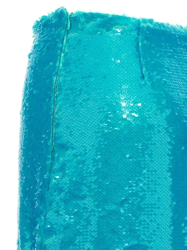 GANNI Sequin Midi Skirt With Front Split