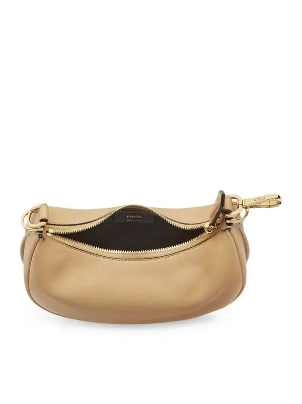 Fendi Hobo Bag With Vintage Gold Metal Lettering - Multicolor