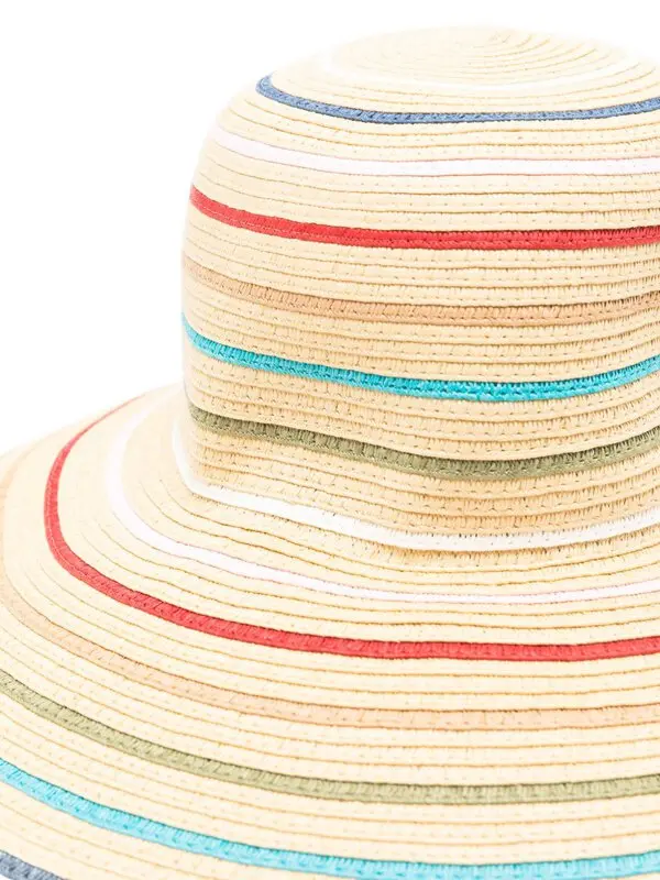 Paul Smith Striped Straw Sun Hat - Multicolor