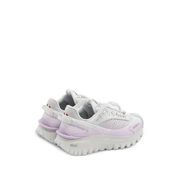Moncler Grey Mesh Trainers - Gray