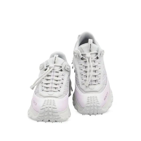 Moncler Grey Mesh Trainers - Gray