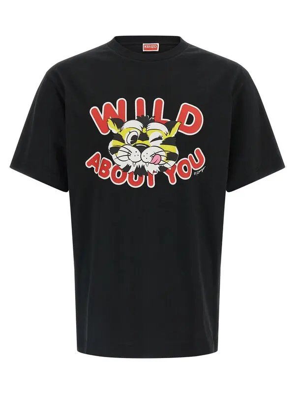 Kenzo Wild Tiger' T-shirt - Black