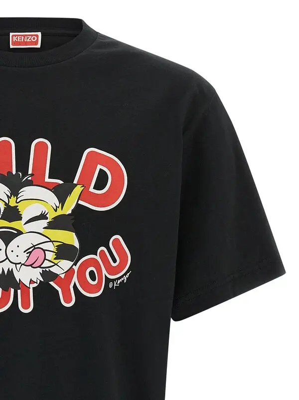 Kenzo Wild Tiger' T-shirt - Black