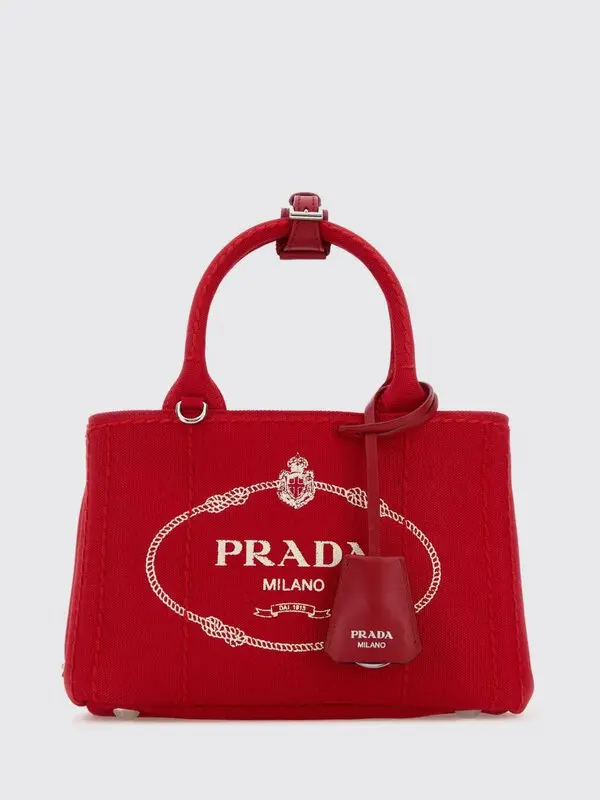 Prada Mini Bag With Logo And Top Handle - Red