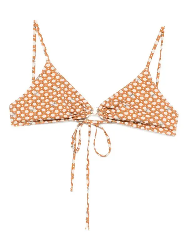 Celine Triangle Bikini Top - Multicolor