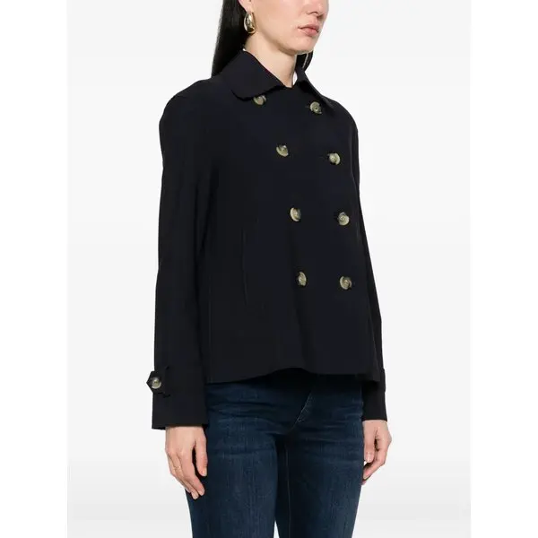 Harris Wharf London Double Breasted Pea Coat