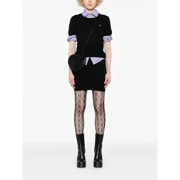VIVIENNE WESTWOOD Knit T-shirt With Orb Logo Embroidery