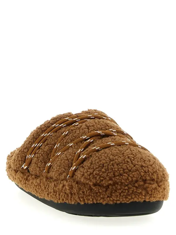 Moon Boot Teddy Slipper - Brown