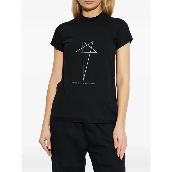 Rick Owens Graphic Print Cotton T-shirt