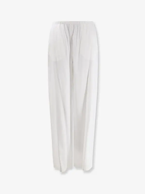 Max Mara Linen & Viscose Wide Leg Trousers - Multicolor