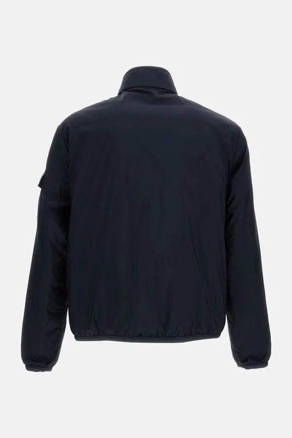 Moncler Padded Nylon Zip-up Jacket With Packaway Hood - Multicolor