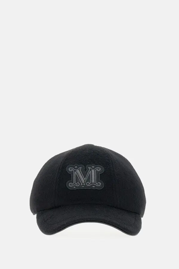 Max Mara Black Baseball Cap With 'm' Logo