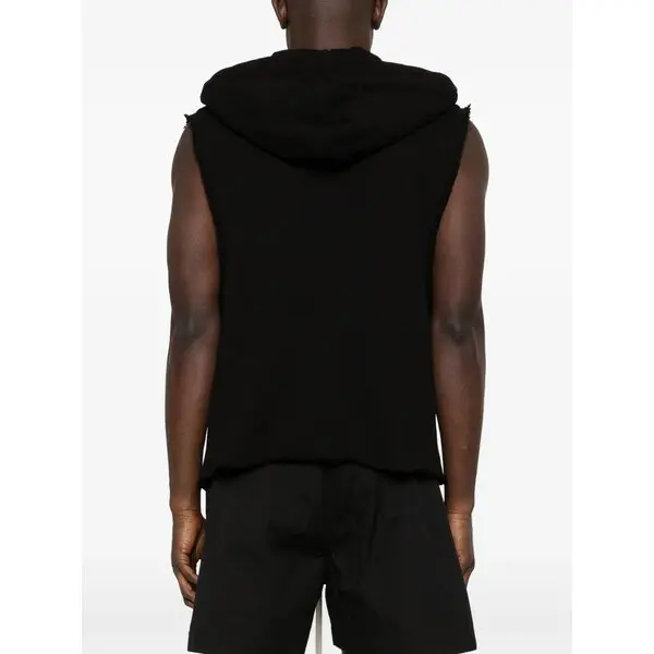 Rick Owens Sleeveless Drawstring Hood Vest