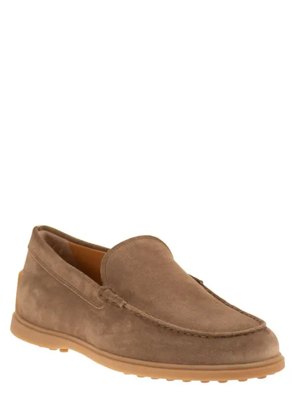 TOD'S Suede Leather Slipper Moccasins - Multicolor
