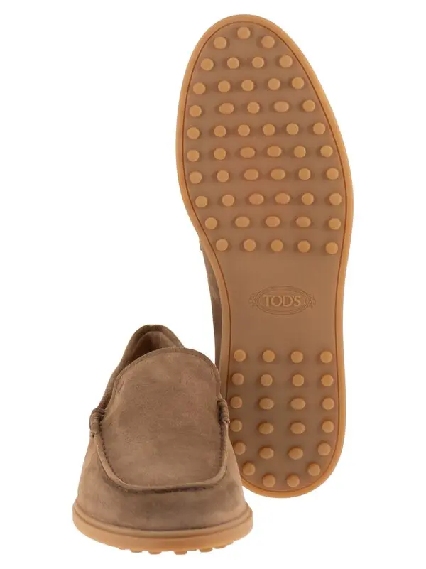 TOD'S Suede Leather Slipper Moccasins - Multicolor