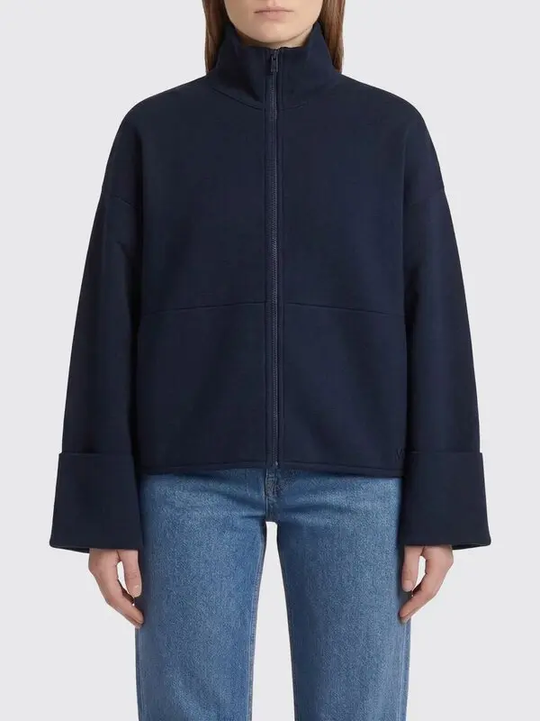 Max Mara Zip-up High Neck Pullover