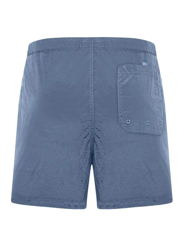 Stone Island Mid-length Swim Shorts With Compass Logo