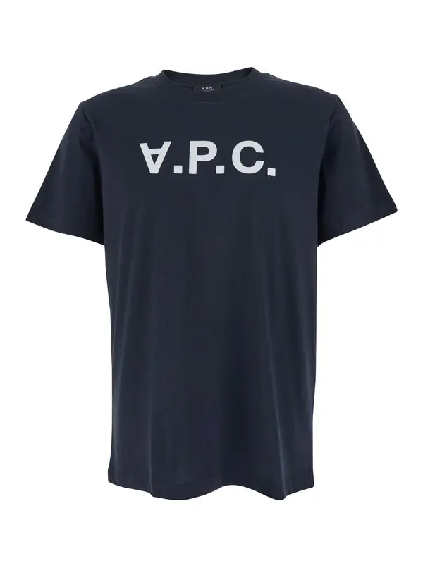 A.p.c. Cotton T-shirt With Logo - Multicolor