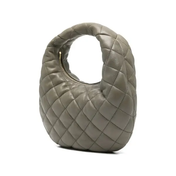 Saint Laurent Quilted Calf Leather Tote Bag - Green