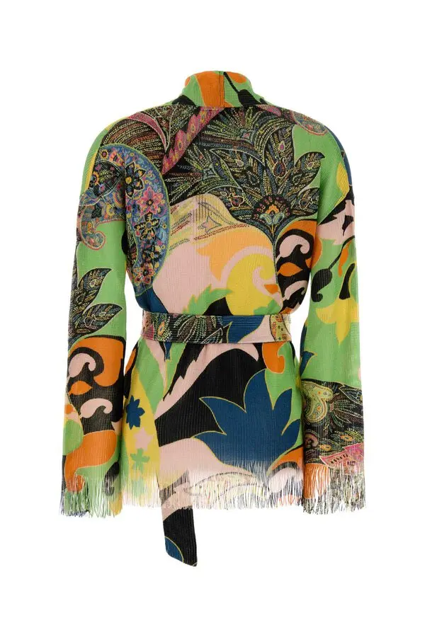 Etro Printed Viscose Cardigan - Multicolor