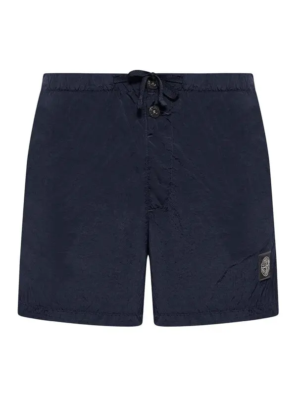 Stone Island Mid-length Swimsuit - Blue