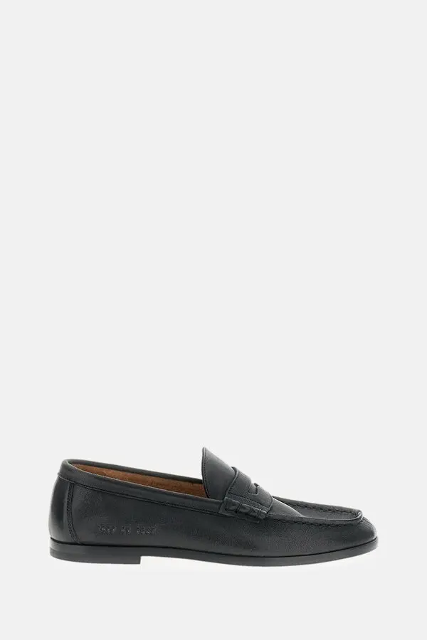 COMMON PROJECTS Black Leather Loafers - Multicolor