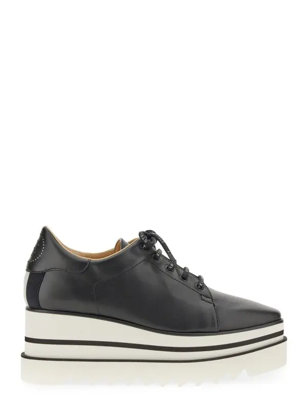 Stella McCartney Elyse Wedge Platform Brogues - Black