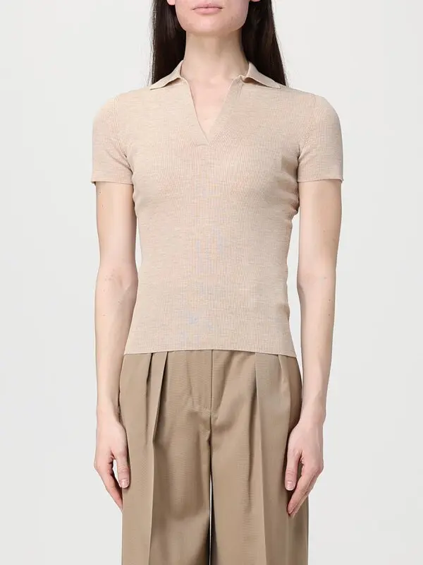 Max Mara Ribbed Polo Shirt - White