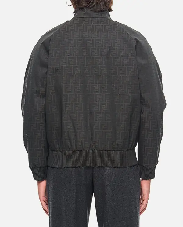 Fendi Coated Canvas Logo Zip-up Blouson