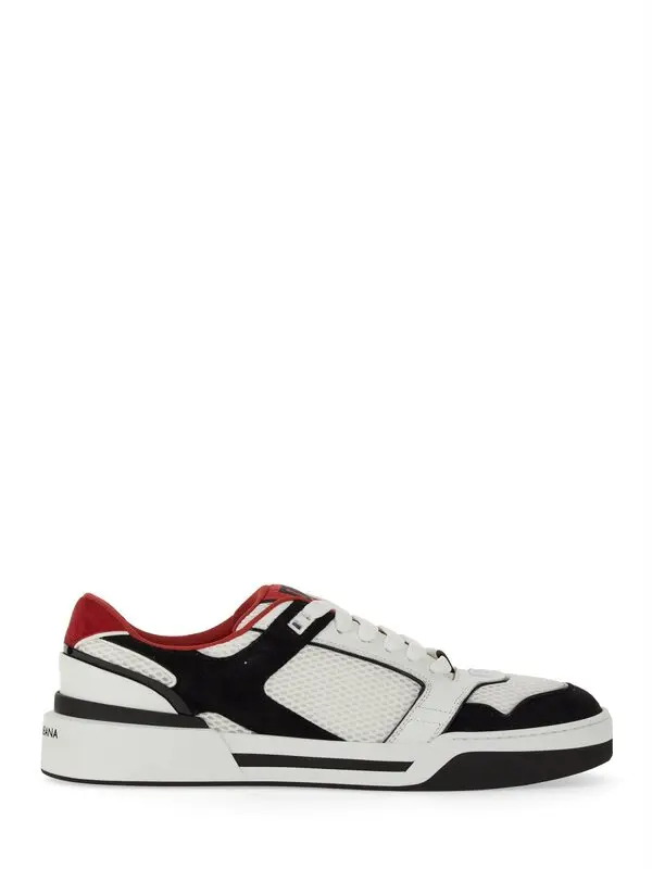 Dolce & Gabbana Leather And Mesh Sneakers
