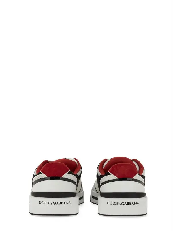 Dolce & Gabbana Leather And Mesh Sneakers