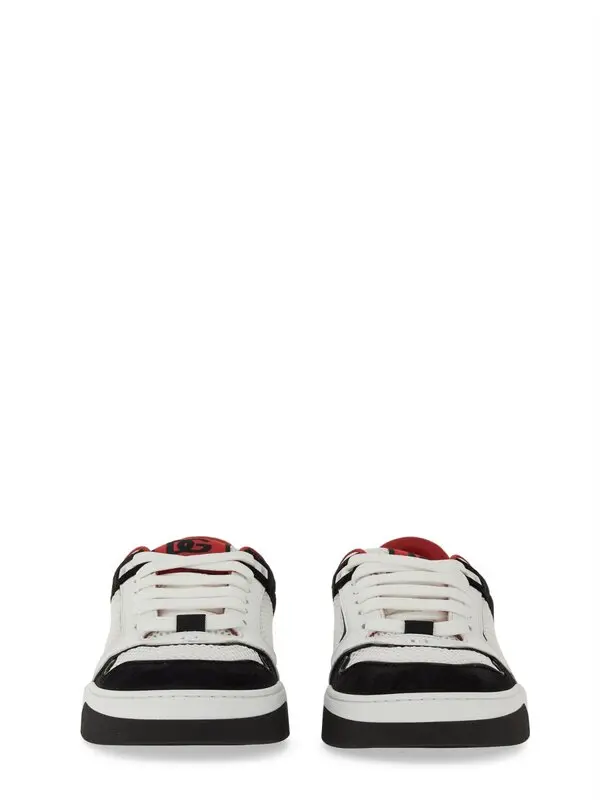 Dolce & Gabbana Leather And Mesh Sneakers