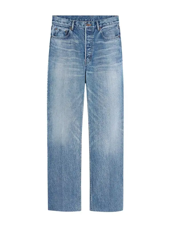 Celine Boyfriend Jeans In Cotton Denim