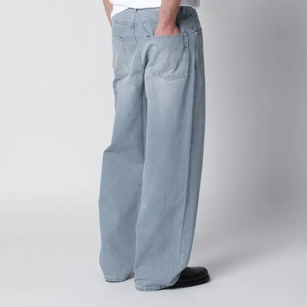 Our Legacy Vast Cut High-waisted Wide-leg Cotton Denim Jeans - Blue