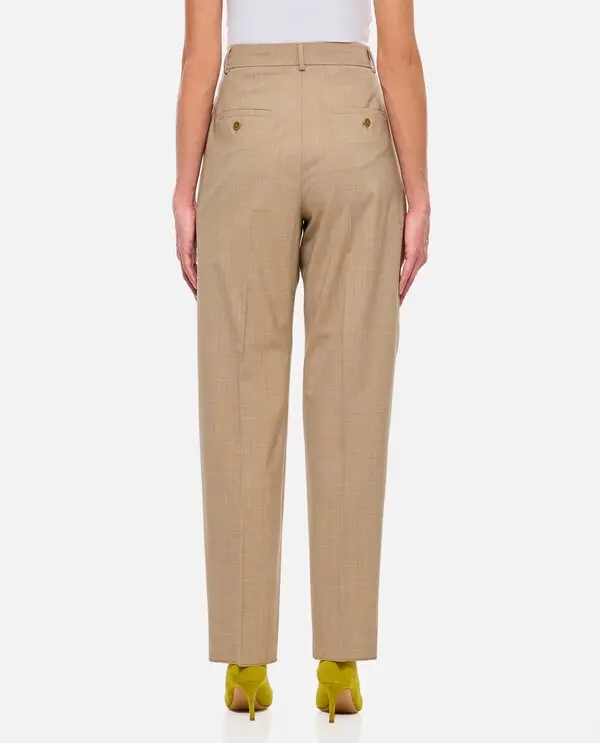 Max Mara High Waist Tailored Trousers With Sartorial Pinces - Multicolor