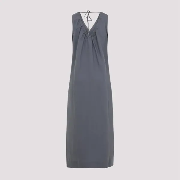 Peserico V-neckline Sleeveless Maxi Dress