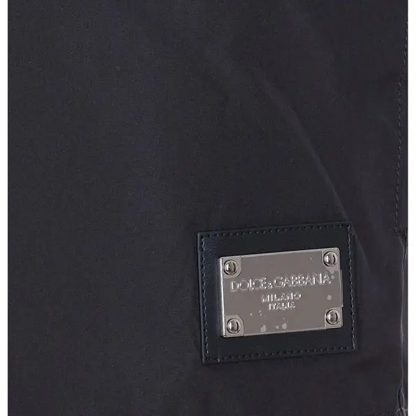 Dolce & Gabbana Plaque Logo Swimwear - Black