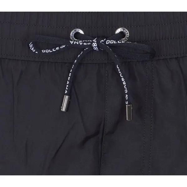Dolce & Gabbana Plaque Logo Swimwear - Black